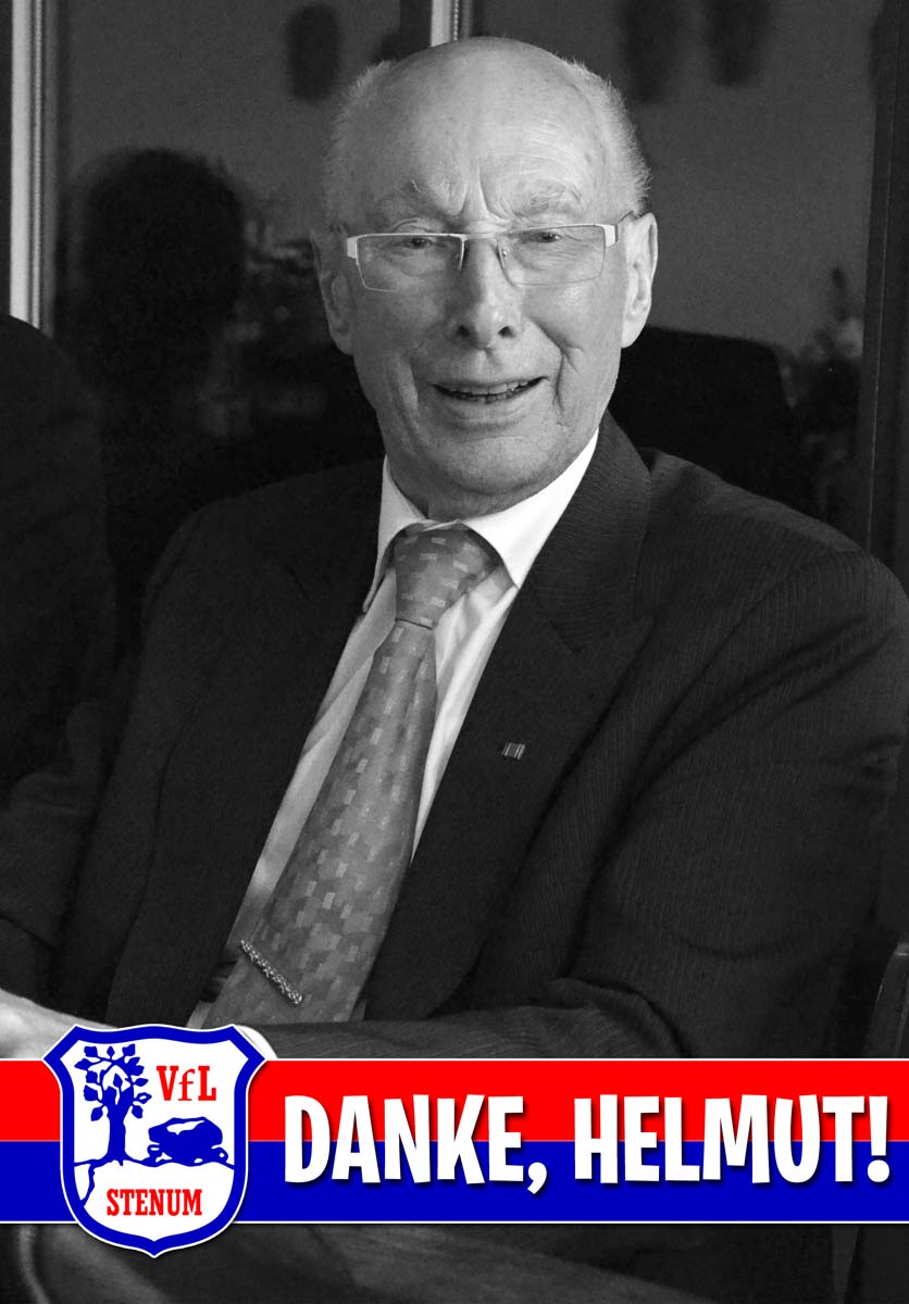 Der VfL Stenum sagt: DANKE, HELMUT!